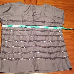 J. Crew | Tops | Jcrew Silk Shell Sequin Bling | Poshmark